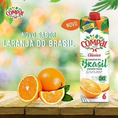 Nova Edição Especial de Compal Clássico Laranja do Brasil - Sumol Compal